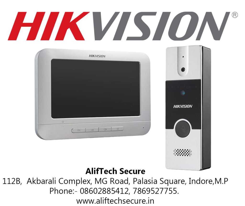 Hikvision 7" VDP Video Door Phone Analog Kit in Indore | AlifTech Secure